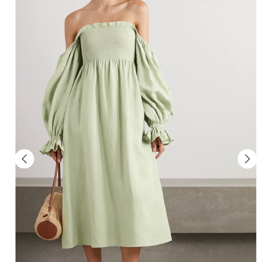 Sleeper Atlanta Linen Dress - Gem